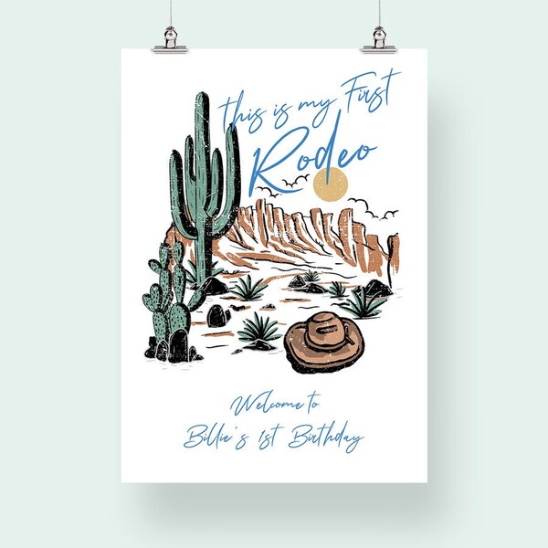 Welcome Sign 1st Rodeo - Etsy