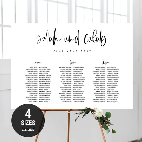 Wedding Banquet Seating Charts - Etsy