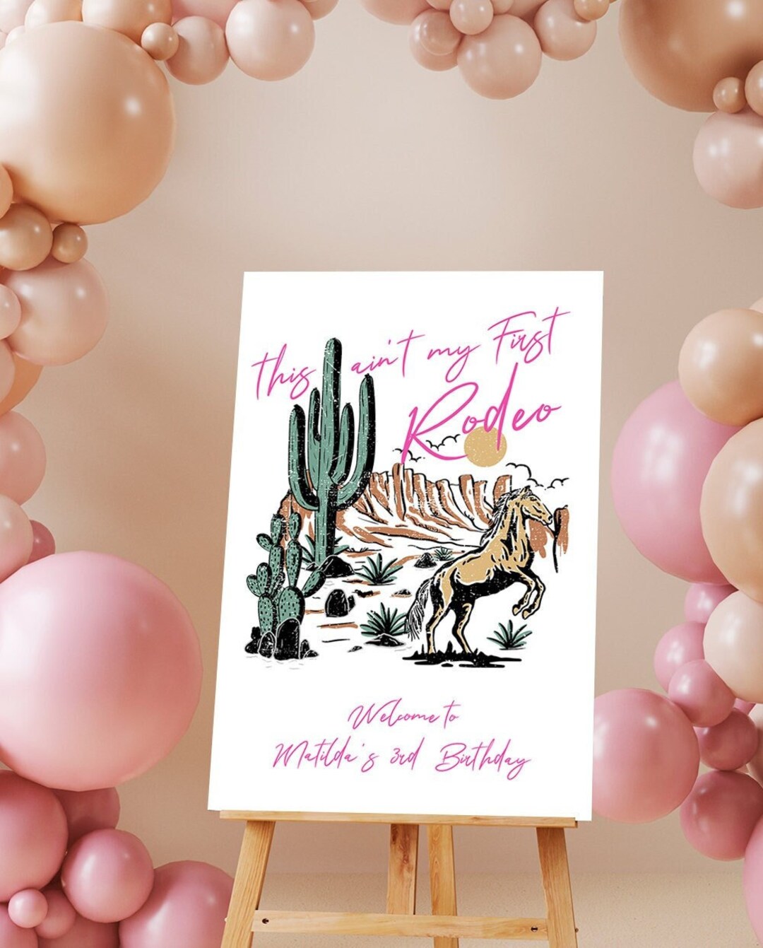 This Aint My First Rodeo Welcome Board, Birthday Sign, Country, Western ...