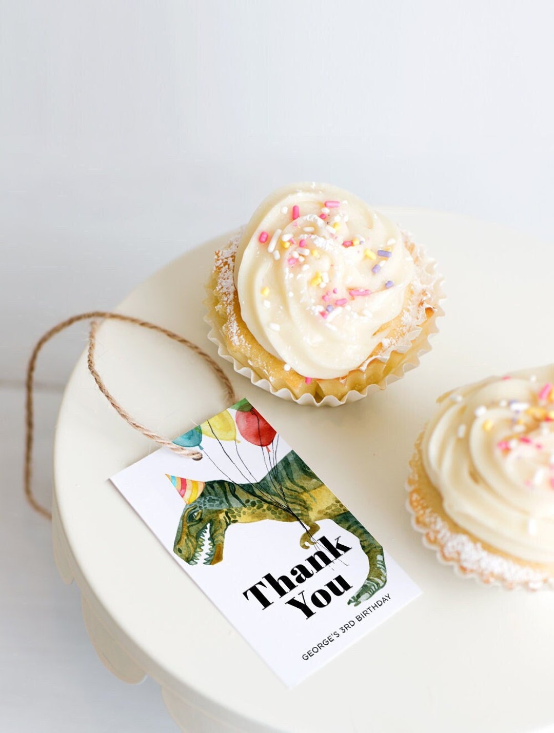 T-rex Thank You Tag, Favor Gift Label, Dinosaur Theme, Tyrannosaurus ...