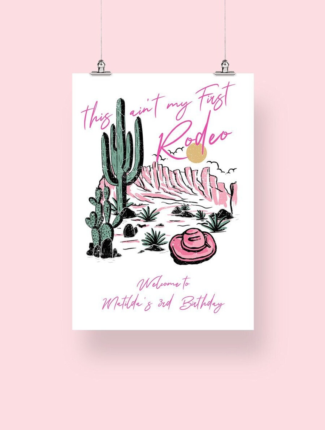 This Aint My First Rodeo Welcome Board, 1st Birthday Sign, Country ...