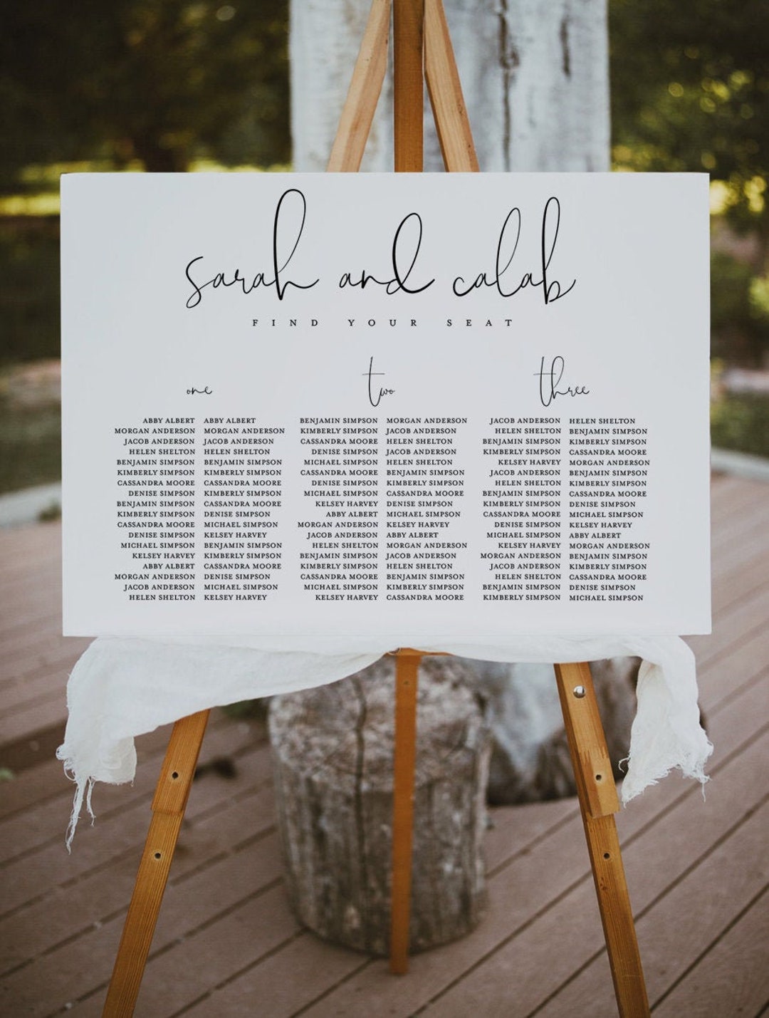 Seating Chart Long Tables, Banquet Plan, Modern Wedding, Birthday ...