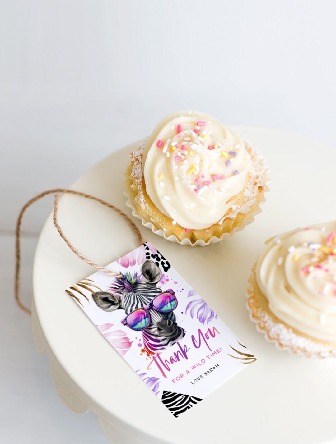 Thank You Tag, Favor Tags, Zebra, Safari Theme, Jungle Birthday, Party ...