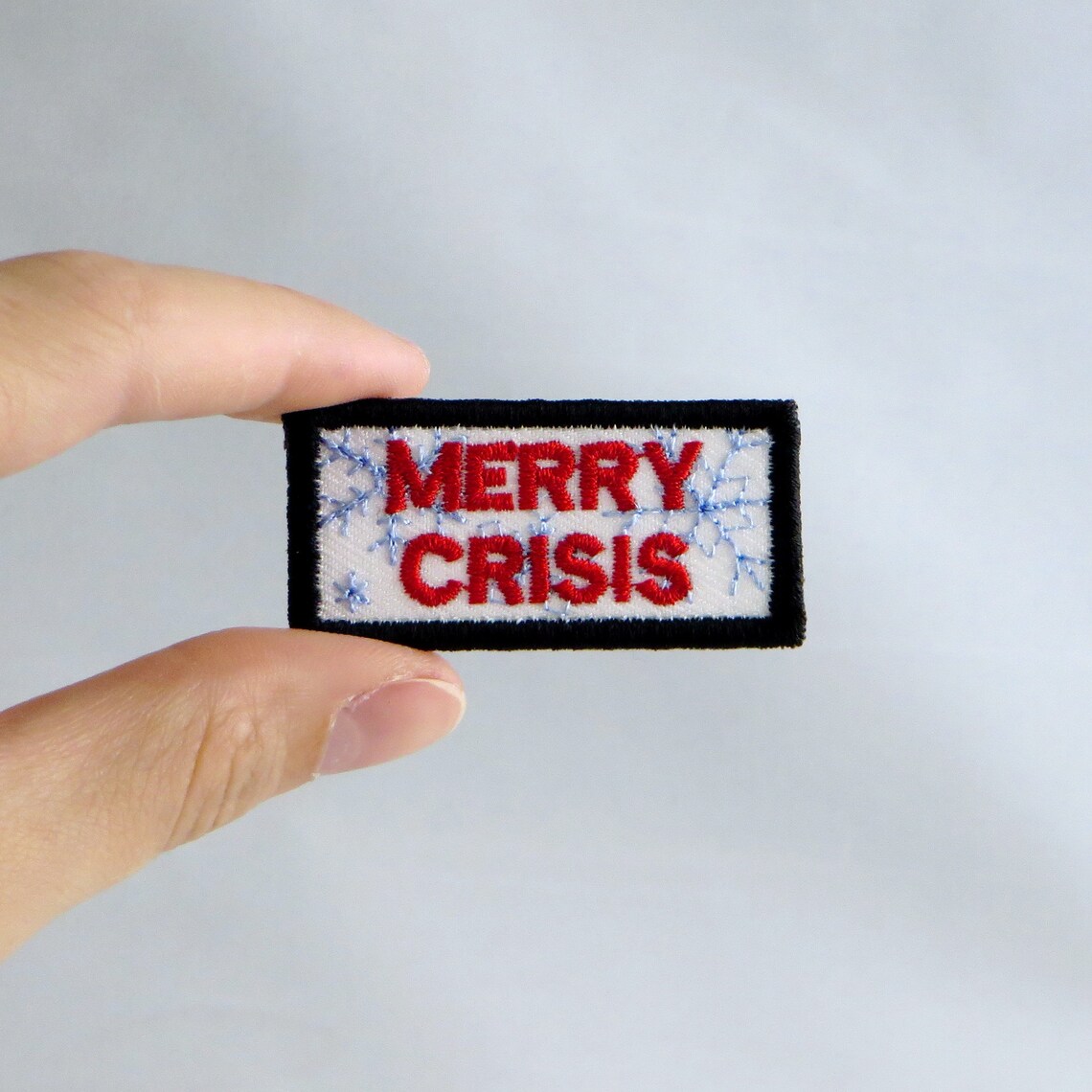 Merry Chrysler/merry Crisis Holiday Small Patch - Etsy