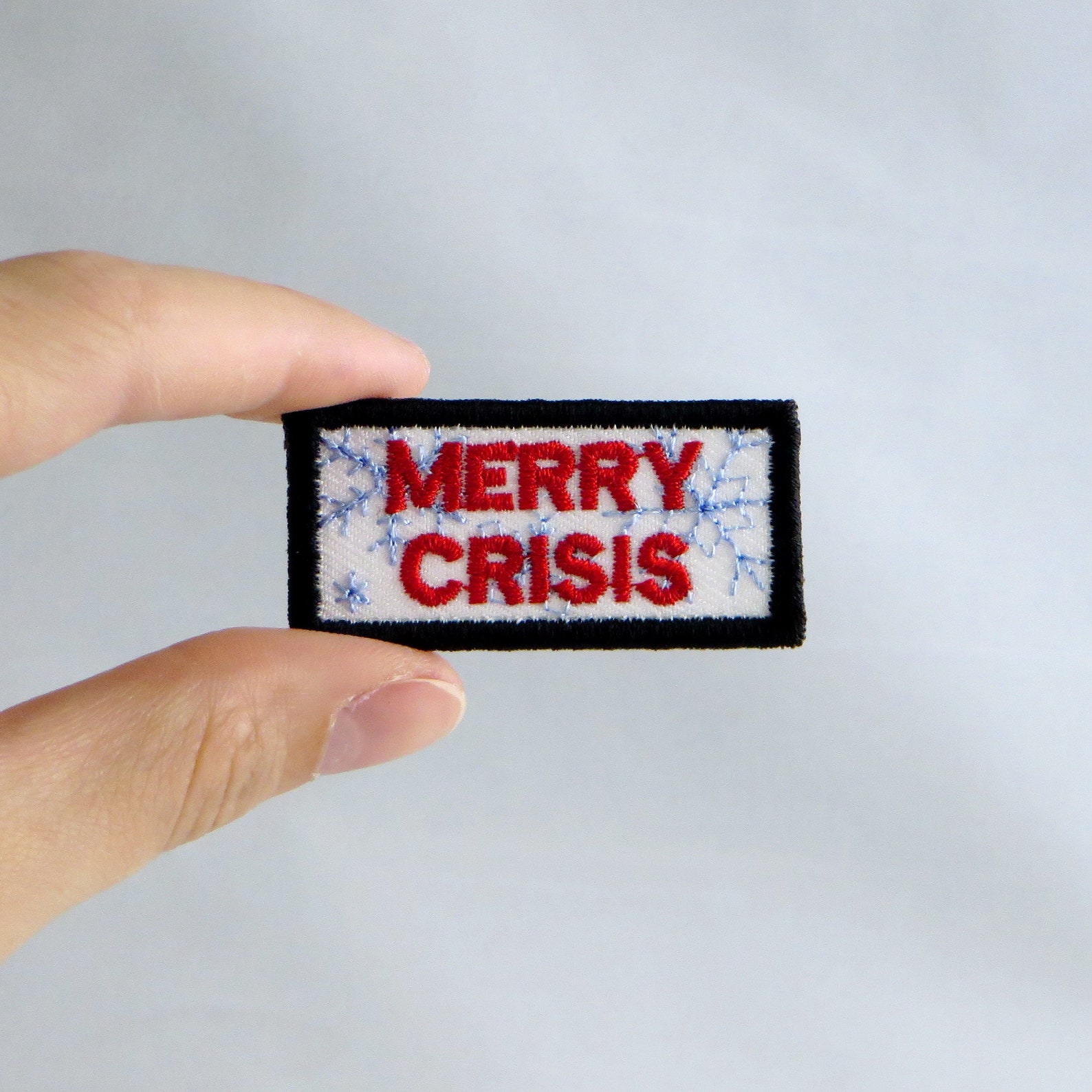 Merry Chrysler/merry Crisis Holiday Small Patch - Etsy