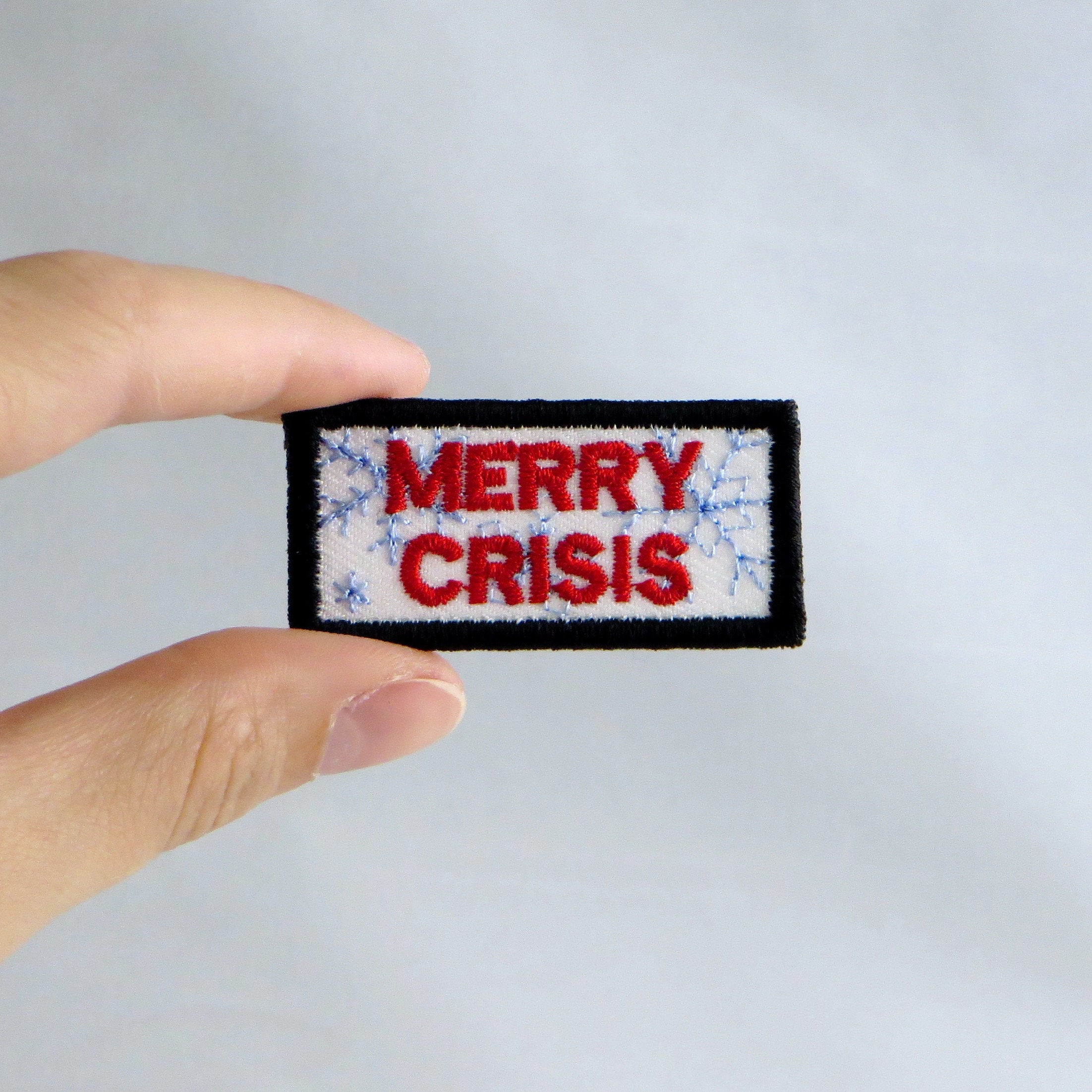 Merry Chrysler/merry Crisis Holiday Small Patch - Etsy