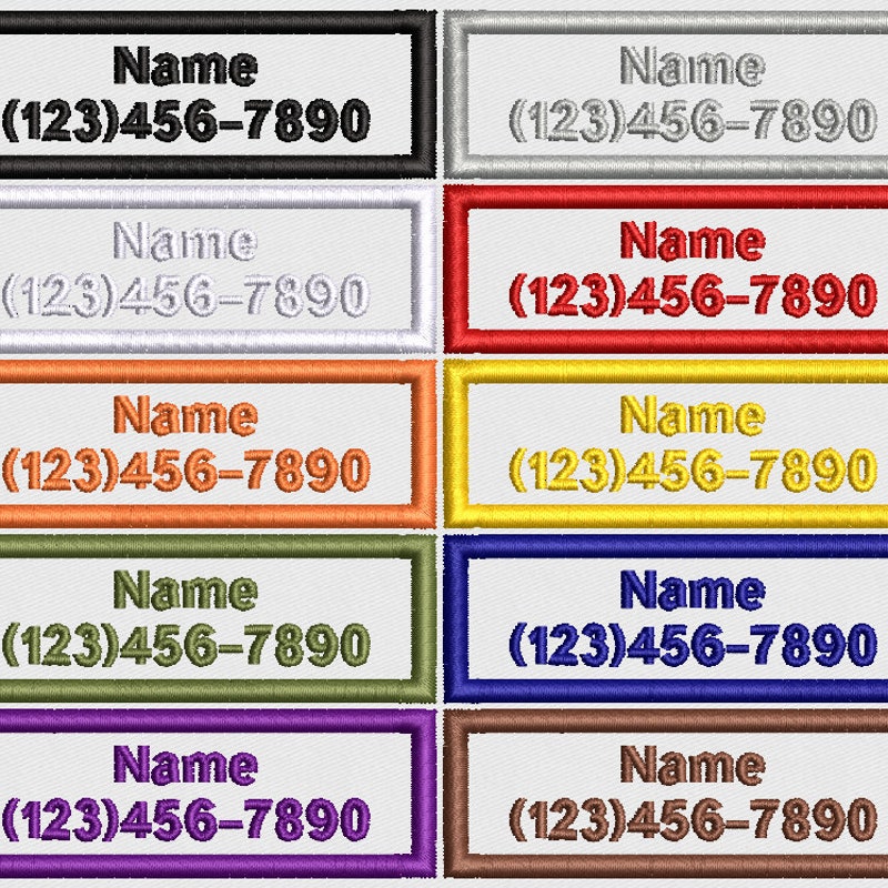 Velcro Name Tag - Etsy