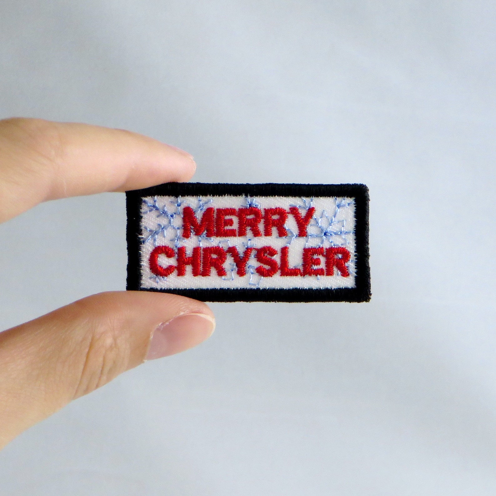 Merry Chrysler/merry Crisis Holiday Small Patch - Etsy