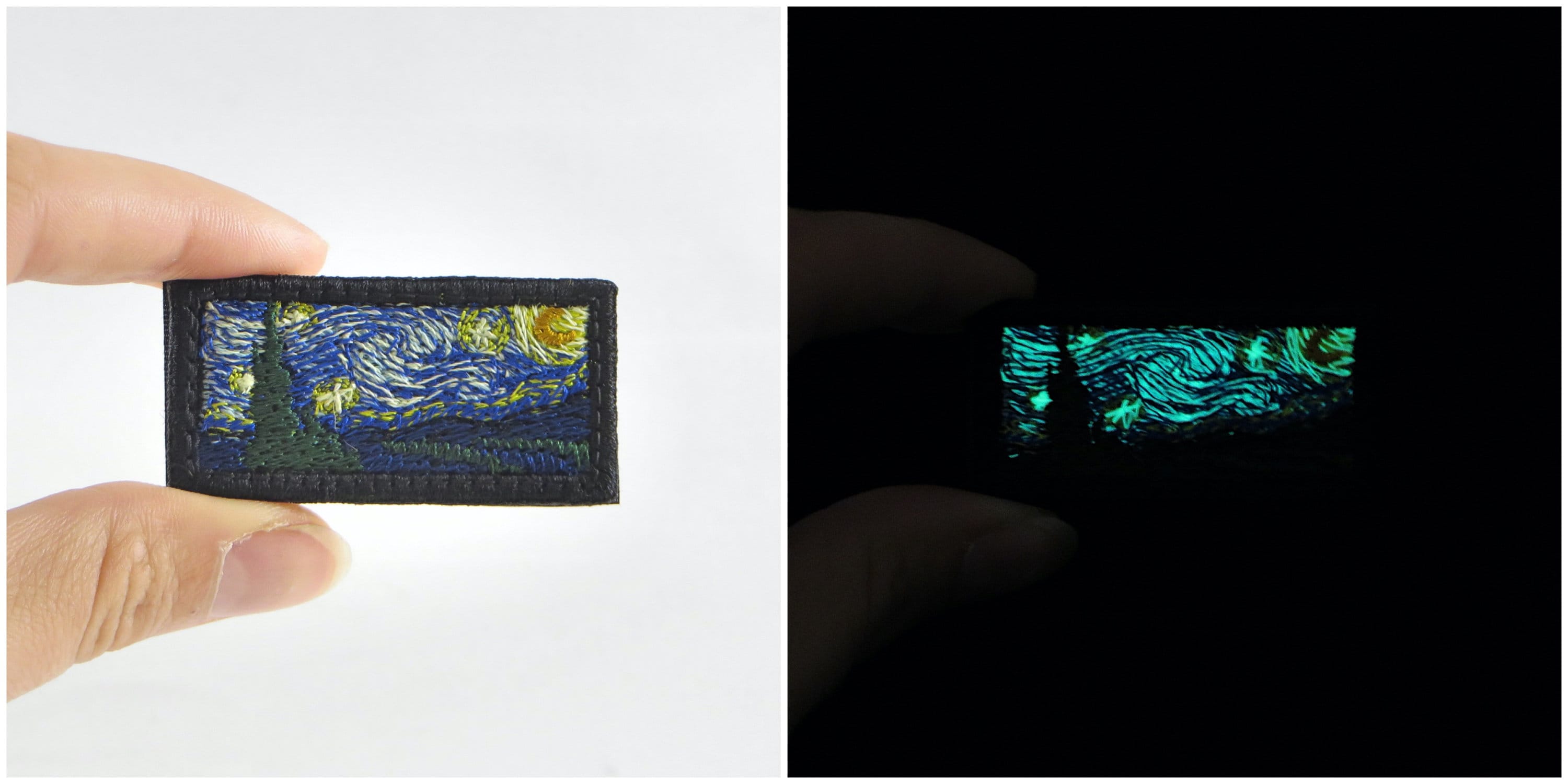 Glow in the Dark - Starry Night Small Patch - Etsy