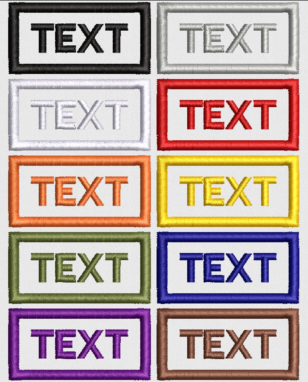 Custom Small Patch (1"x2") Morale Patch NEW COLOURS AVAILABLE! - Etsy