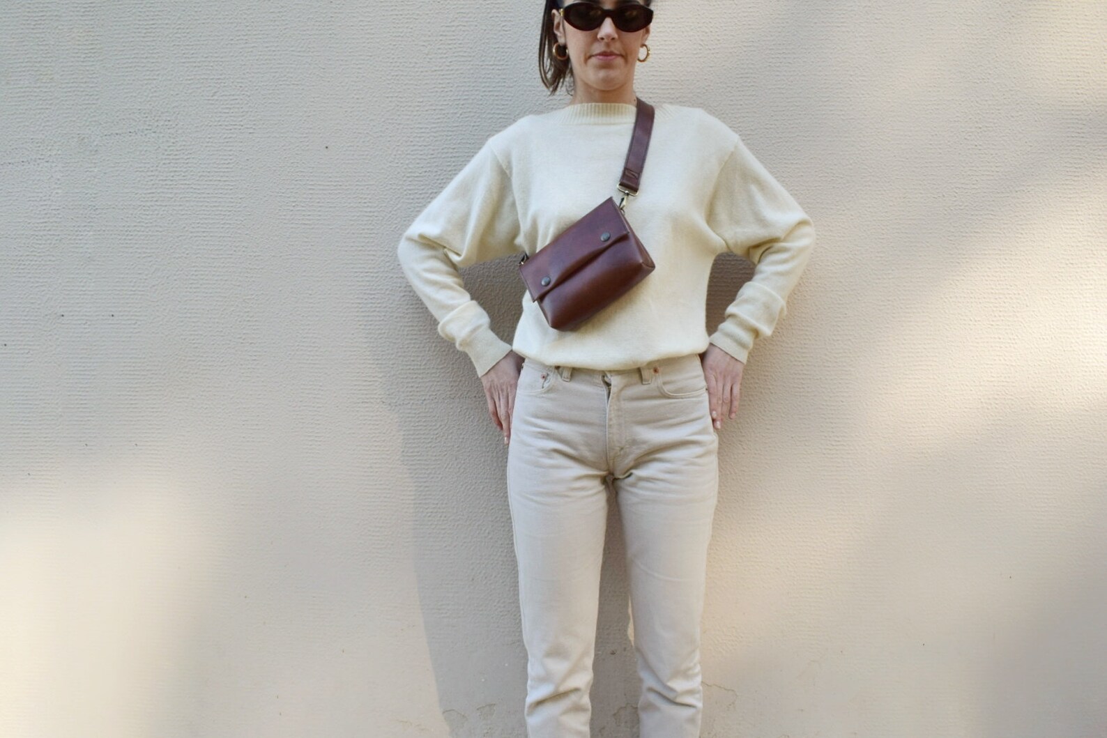 Brown Belt Bagconvertible Chest Bagwaist Bagfanny Packbum | Etsy