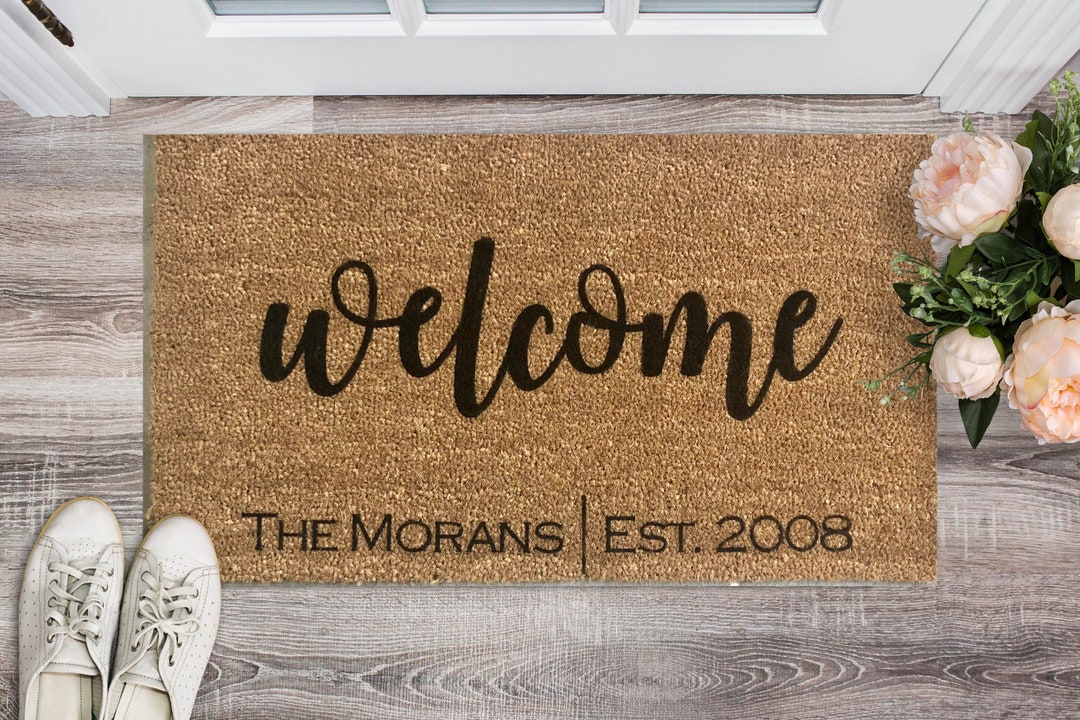 PERSONALIZED WELCOME MAT - Doormat- Welcome Mat - Custom Door Mat ...