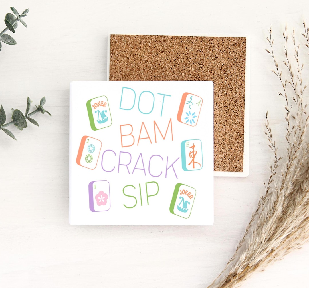Mahjong Coasters - Gift for the Mahjong Player - Mahjong Lover ...