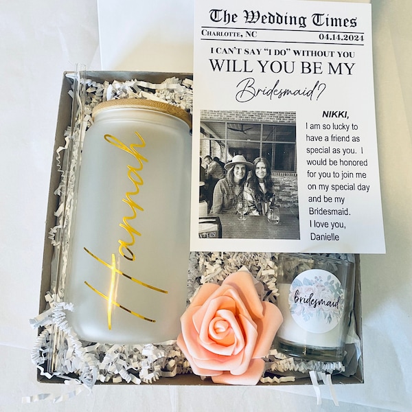 Bridesmaid Proposal Box Newspaper - Etsy