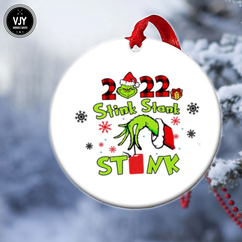Grinch Hand Stink Stank Christmas Ornament, 3d Laser Christmas ...