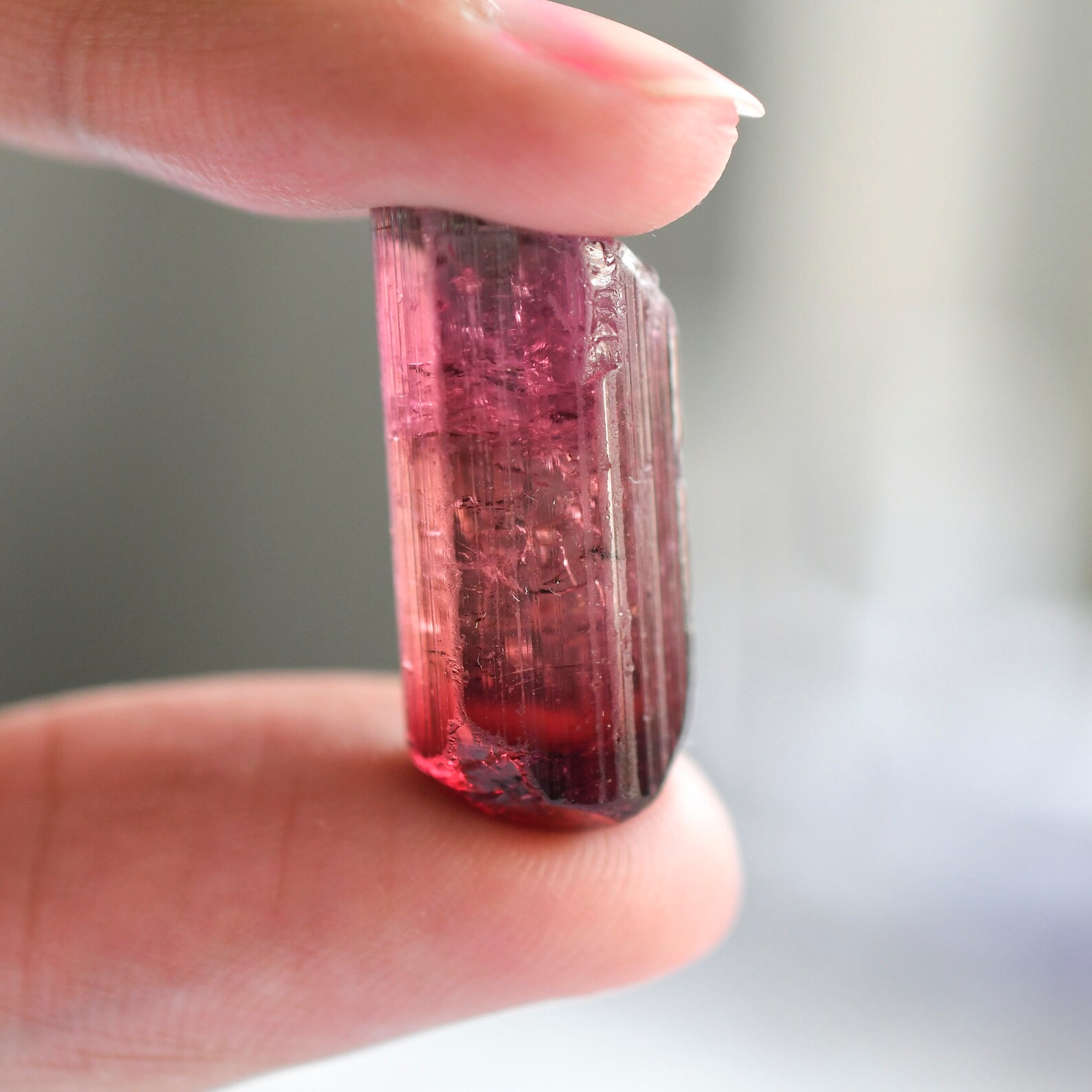 Raw Pink Tourmaline Bicolor Tourmaline rough Pink Bicolor | Etsy