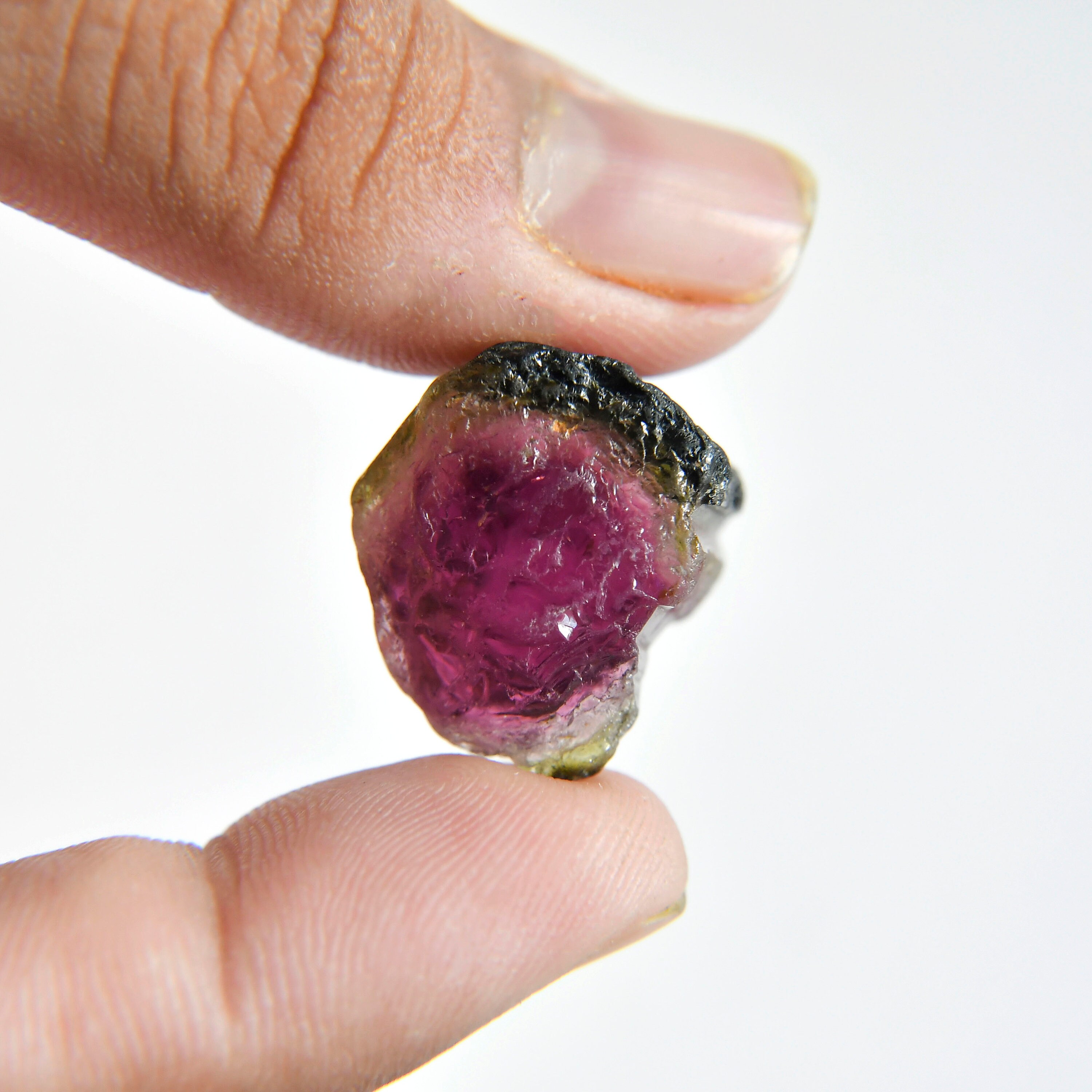 Rubylite Tourmaline Rough Gemstone, Raw Tourmaline, Tourmaline Crystals ...
