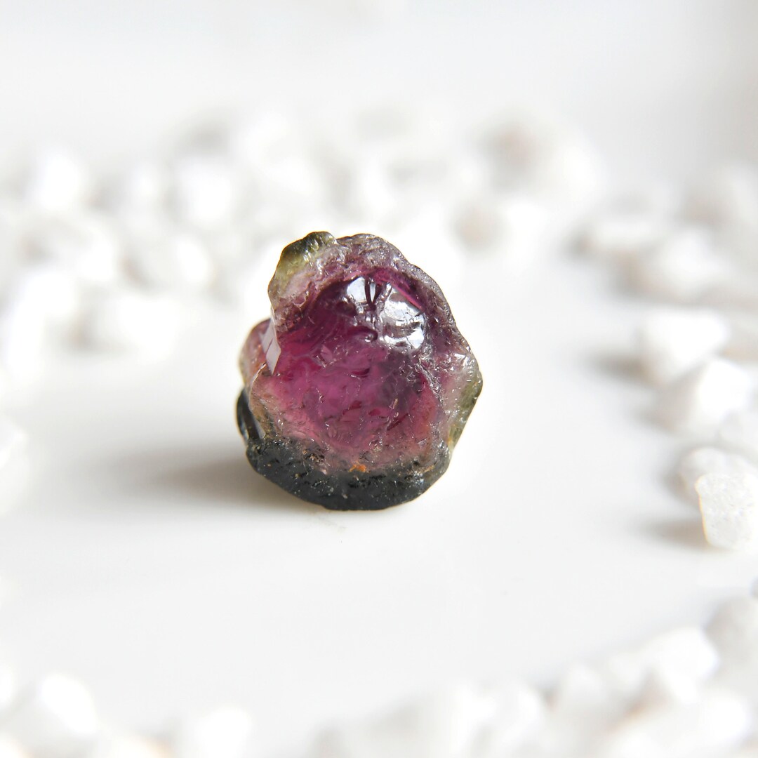 Rubylite Tourmaline Rough Gemstone, Raw Tourmaline, Tourmaline Crystals ...