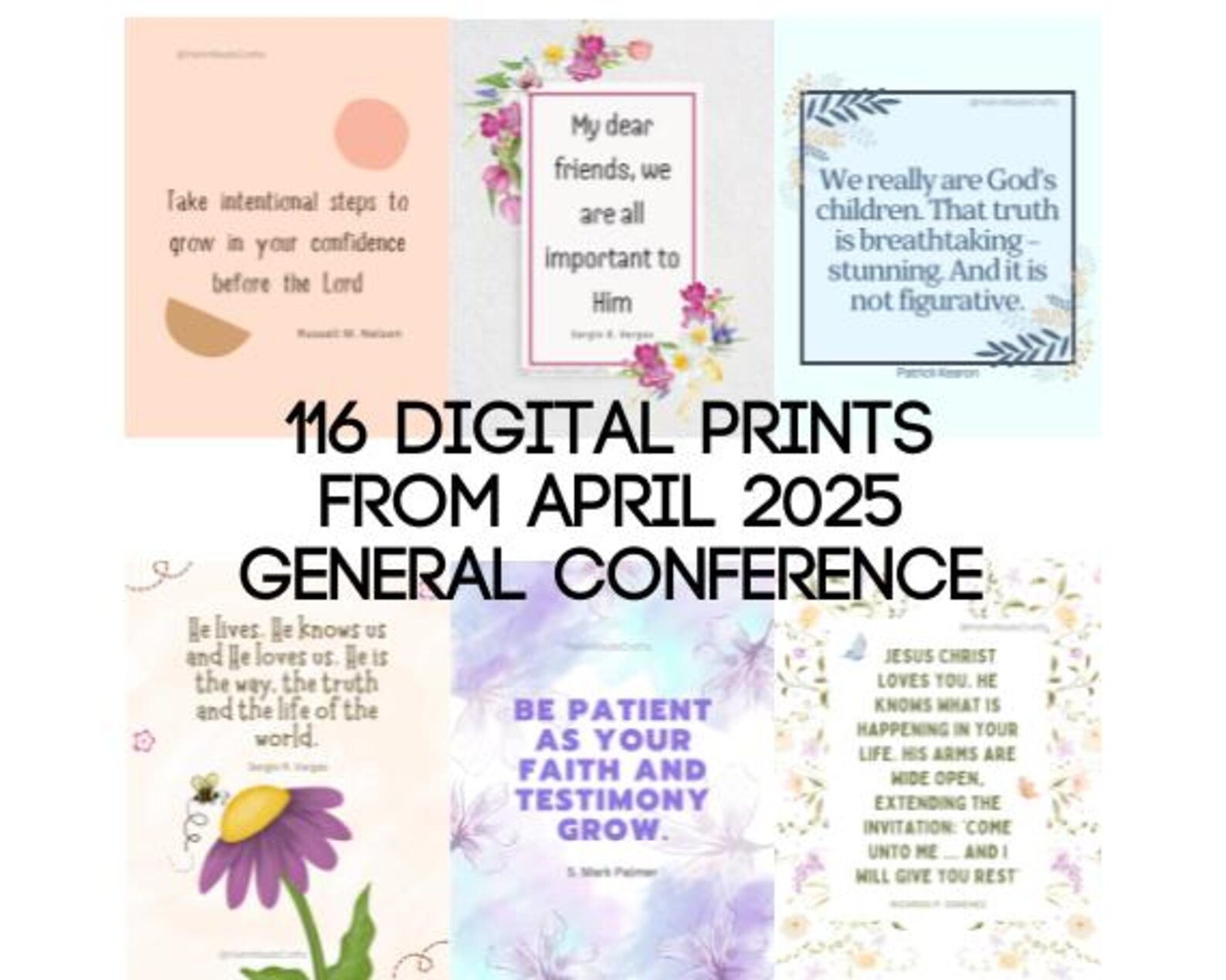 April 2025 Complete General Conference Quotes (116 Quotes Total) - Etsy