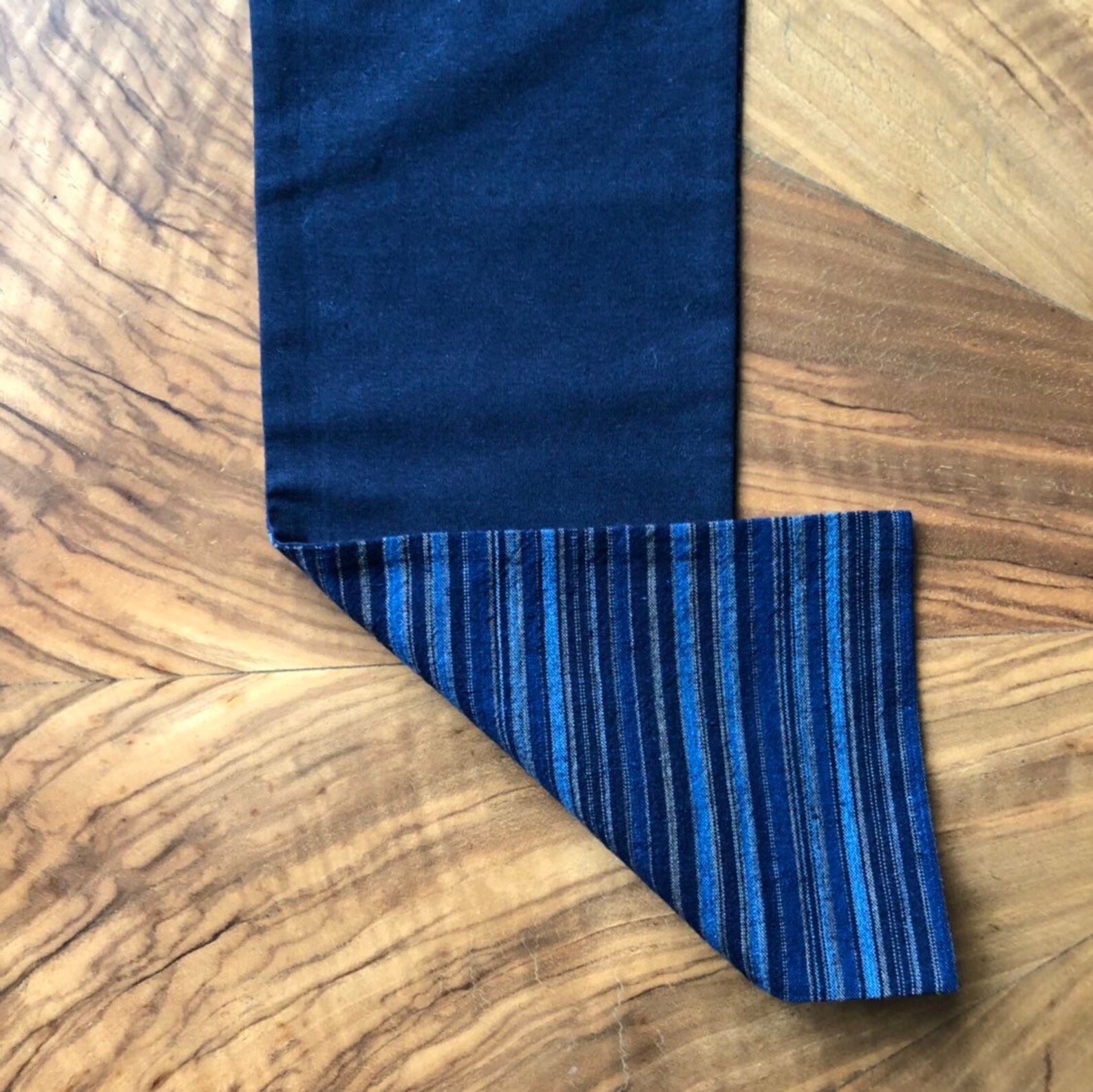 Indigo Mat Kasuri Table Runner Indigo Table Runner Wabi - Etsy