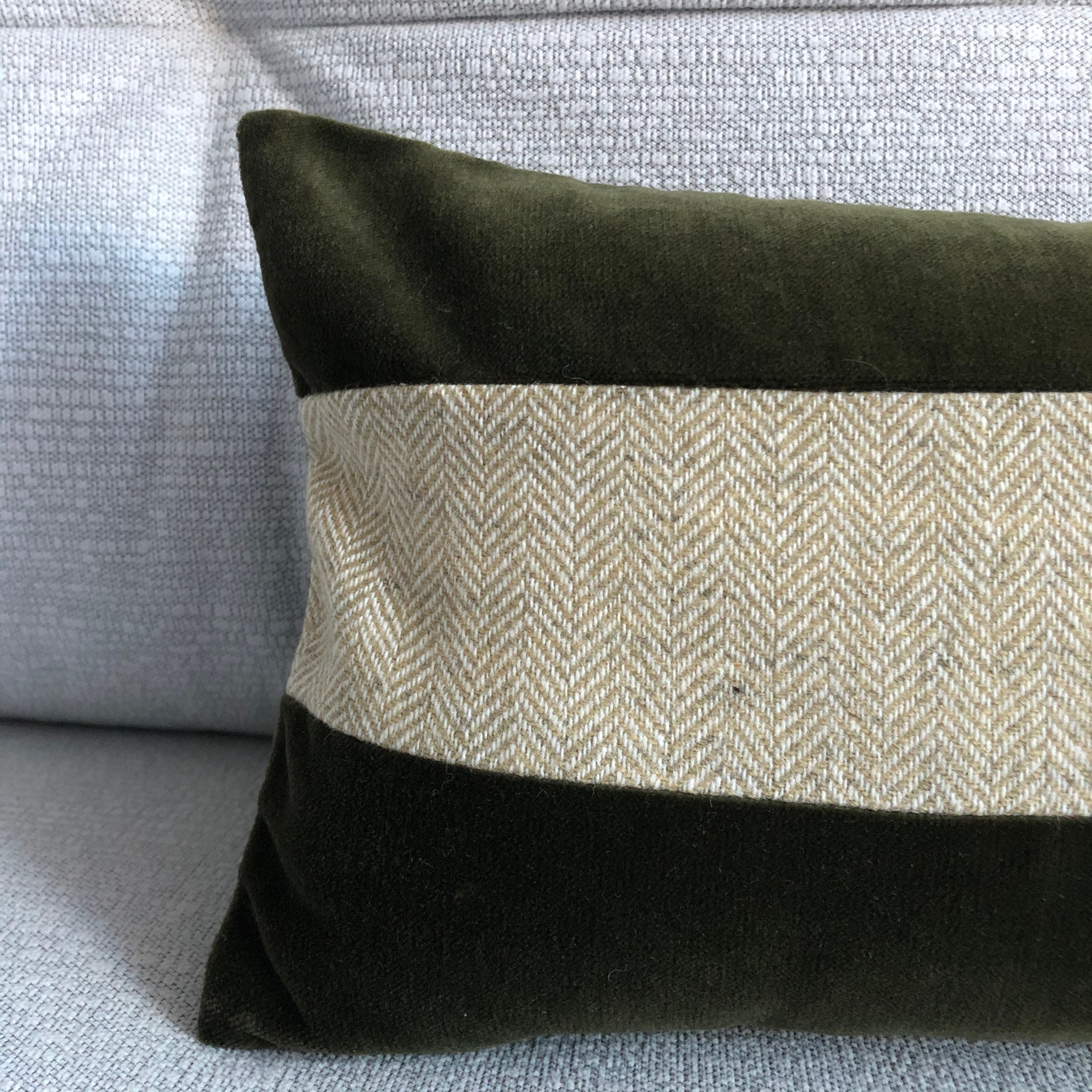 Green Velvet Cushion Green Velvet Throw Pillow Velvet Throw | Etsy