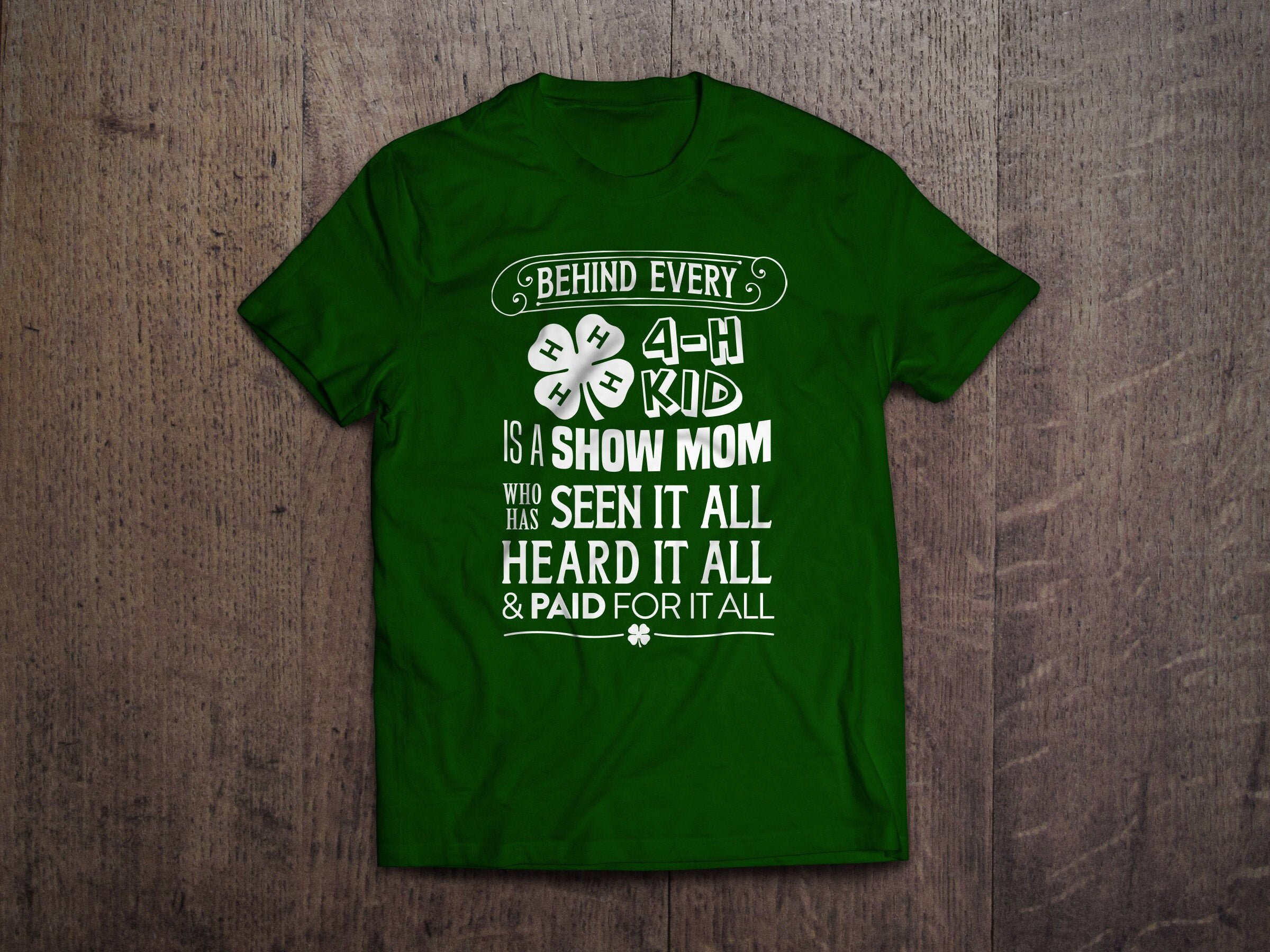 Behind Every 4-H Kid is A Show Mom / Dad / Aunt / Uncle / Parent [SVG ...