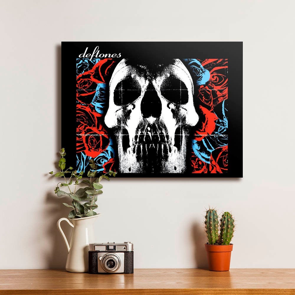 Deftones Skull Wood Poster Framed Gift Wall Art Decor Prints | Etsy