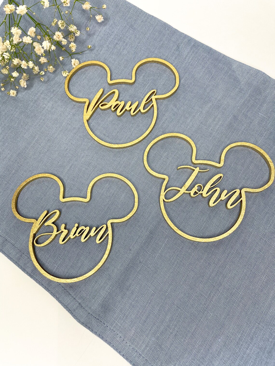 Custom Disney Event Wedding Name Tags Wedding Table Décor | Etsy