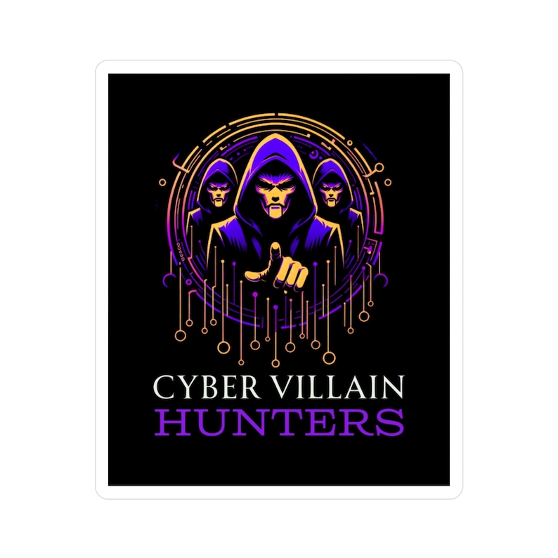 Cyber Villain Hunters Sticker: Cybersecurity Tech Gift - Etsy