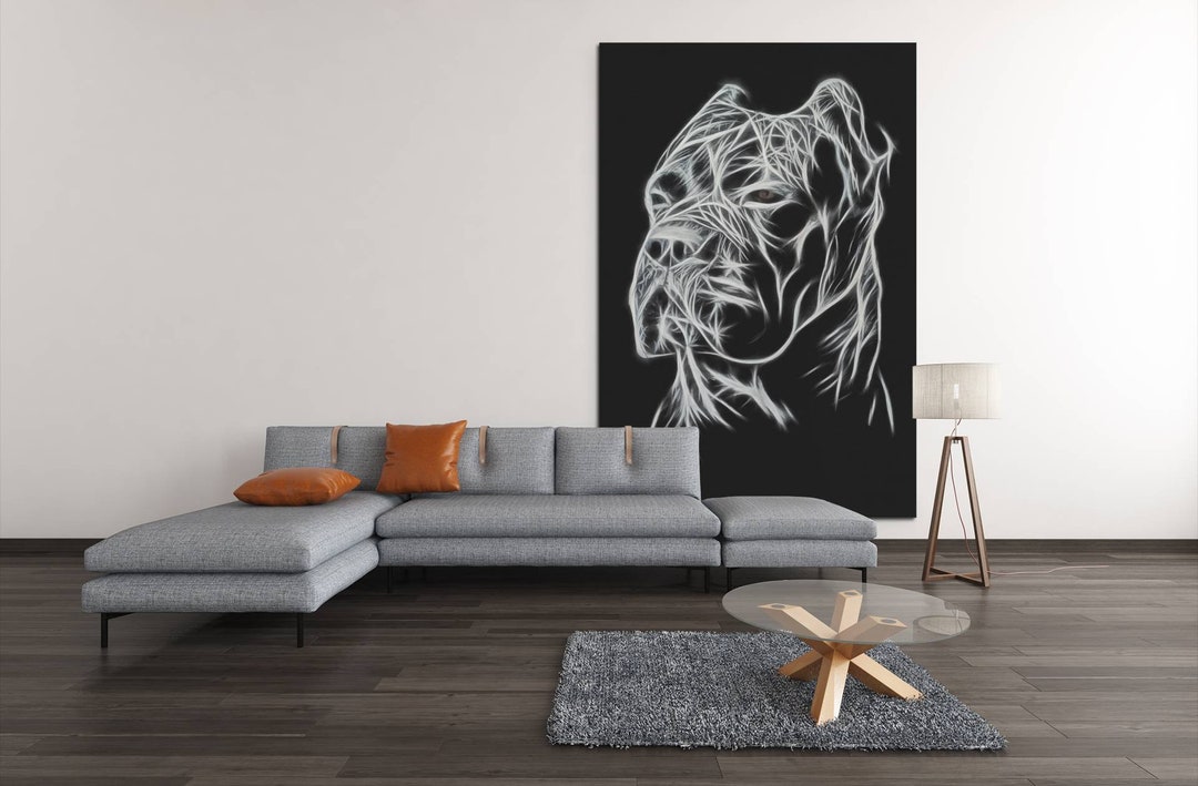 Cane Corso Art Print: Acrylic Painting, Dog Portrait - Etsy