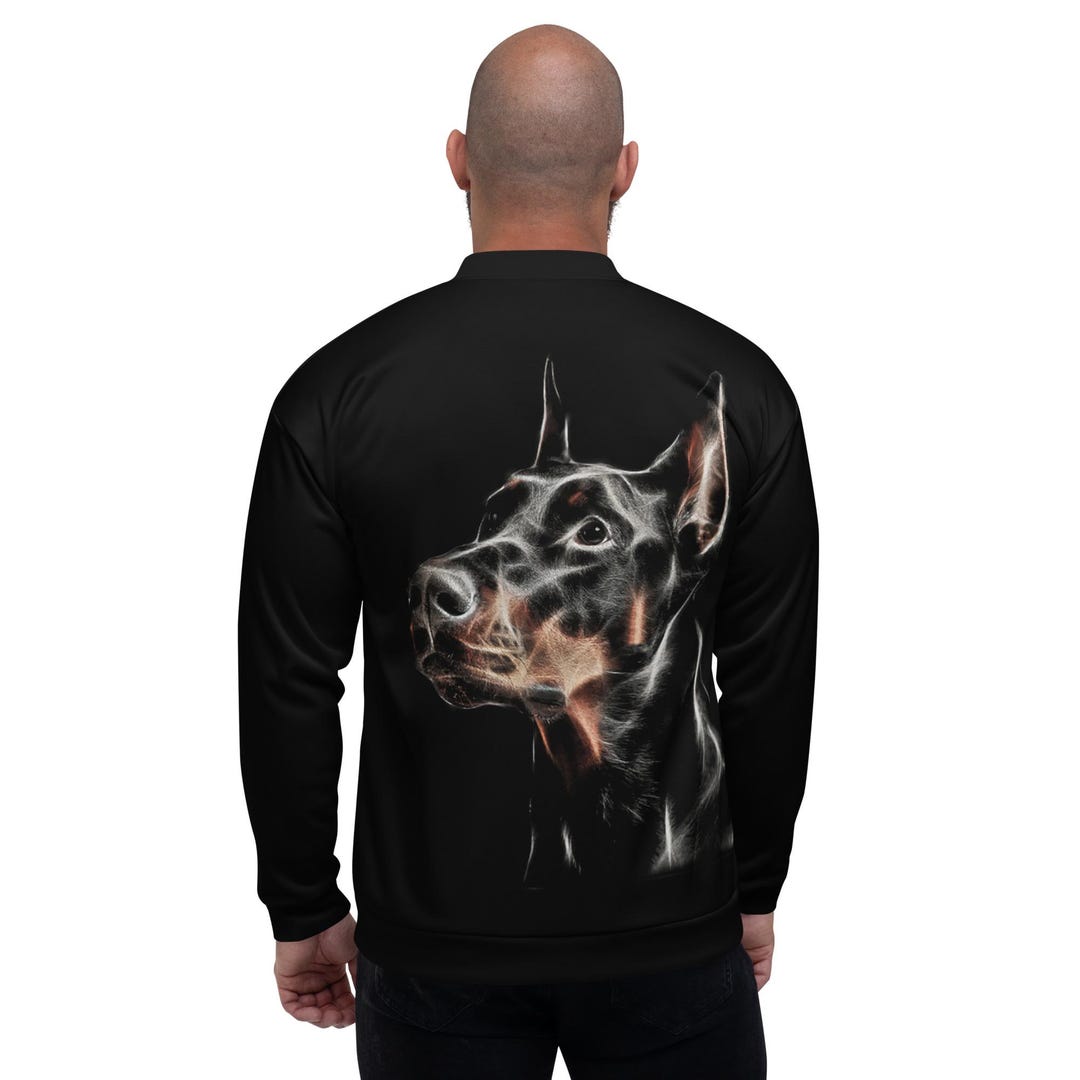 Doberman Bomber Jacket - Pincher Dog - Etsy