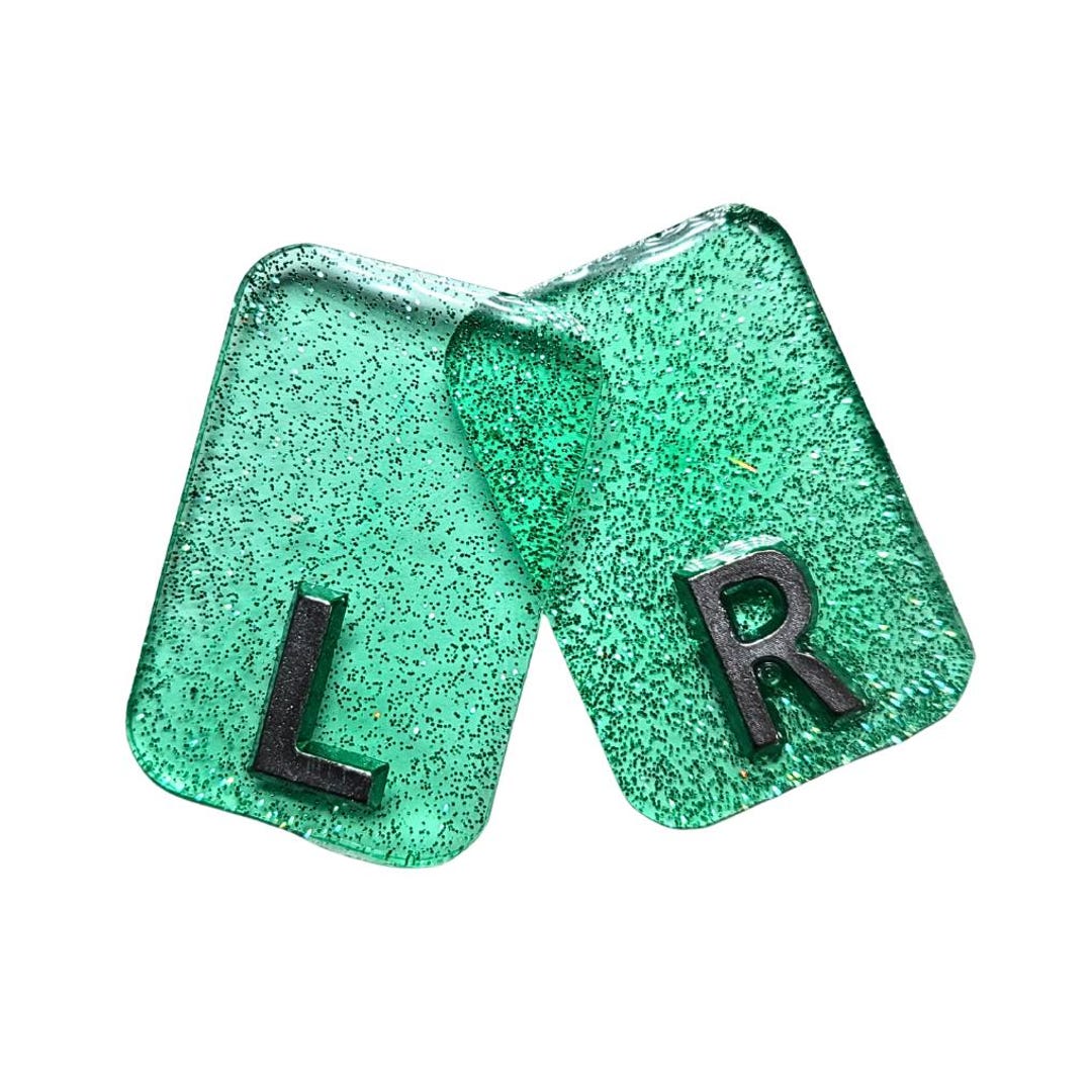 X Ray Markers | Customised Green With Silver Glitter for Radiologic ...
