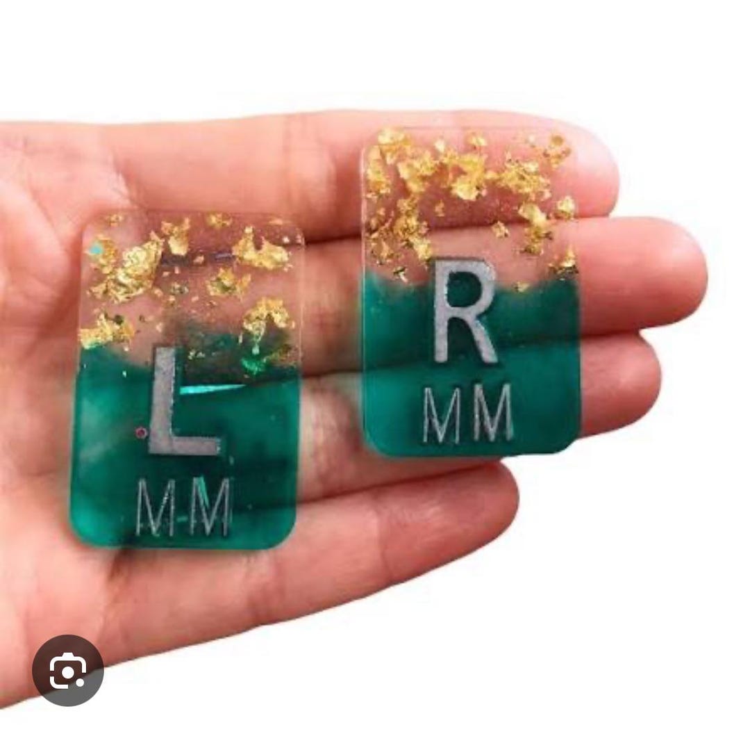 Personalized X-ray Markers | Green & Gold Radiology Markers - Etsy