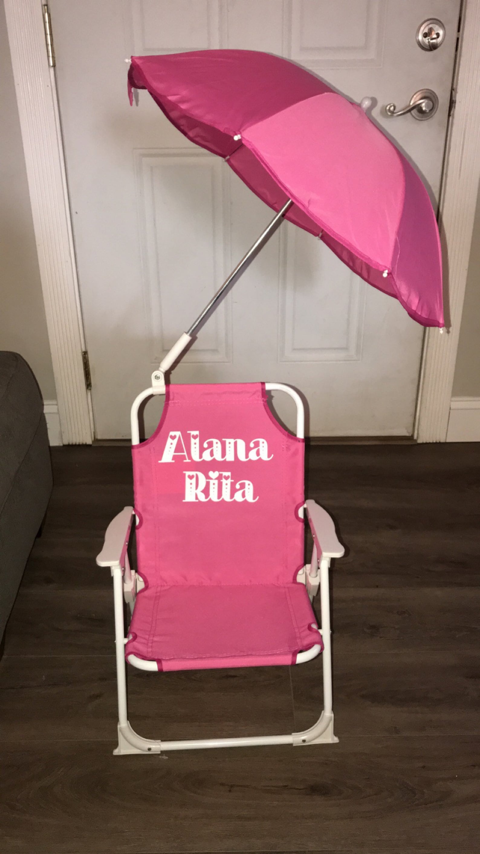 Personalized Baby Toddler Beach Chair With Umbrella Birthday Gift - Etsy