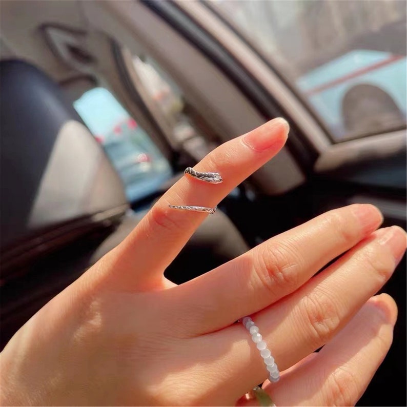 Snake Toe Ringserpent Ringsterling Silver Ring - Etsy