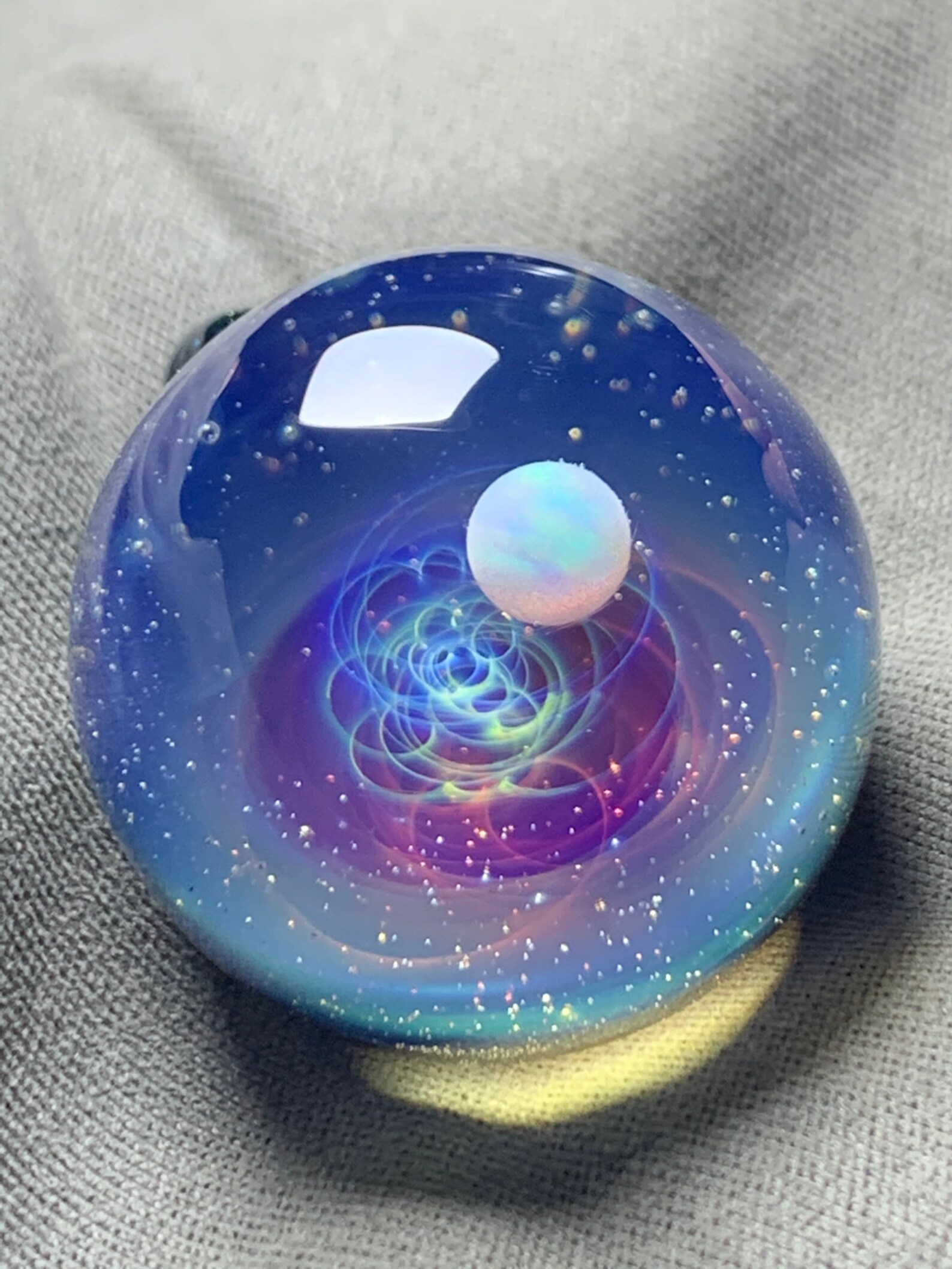 Planet Necklace, Cosmic Star Pendant, Handmade Star Necklace, Starry ...