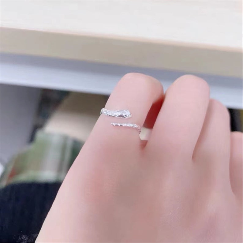 Snake Toe Ringserpent Ringsterling Silver Ring - Etsy