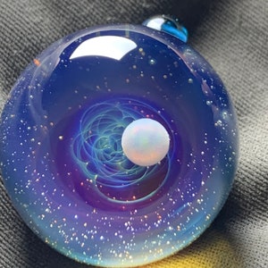 Planet Necklace, Cosmic Star Pendant, Handmade Star Necklace, Starry ...