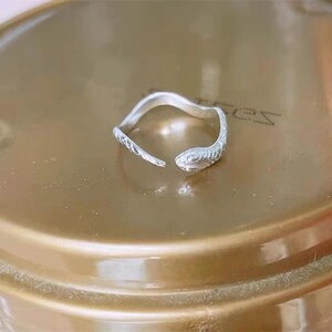 Snake Toe Ring,serpent Ring,sterling Silver Ring, Boho,adjustable,midi ...