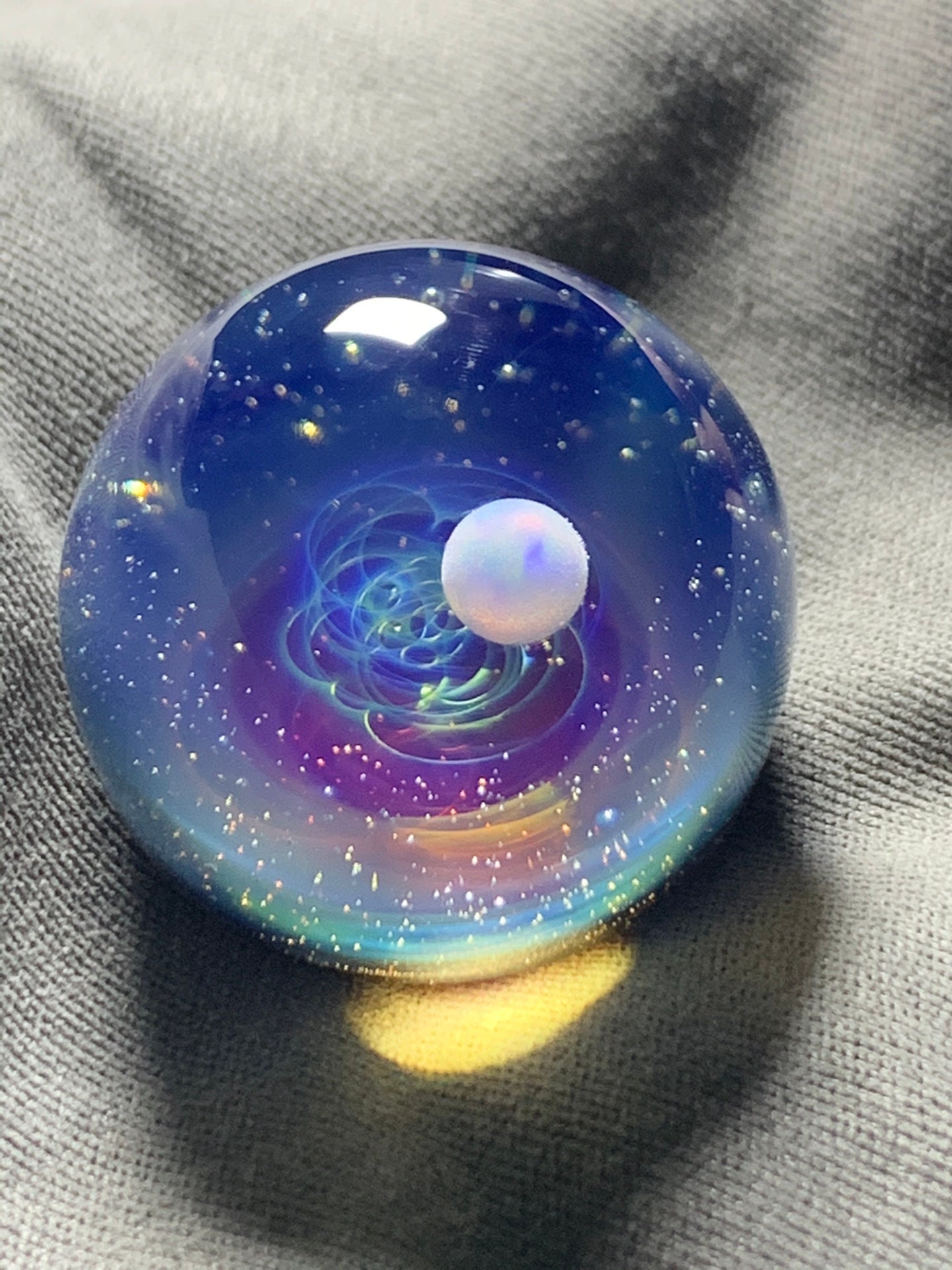 Planet Necklace, Cosmic Star Pendant, Handmade Star Necklace, Starry ...