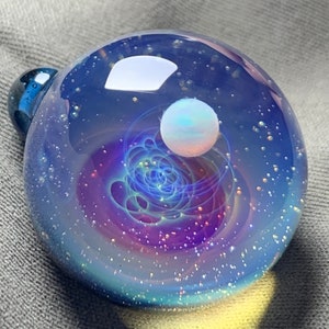 Planet Necklace, Cosmic Star Pendant, Handmade Star Necklace, Starry ...