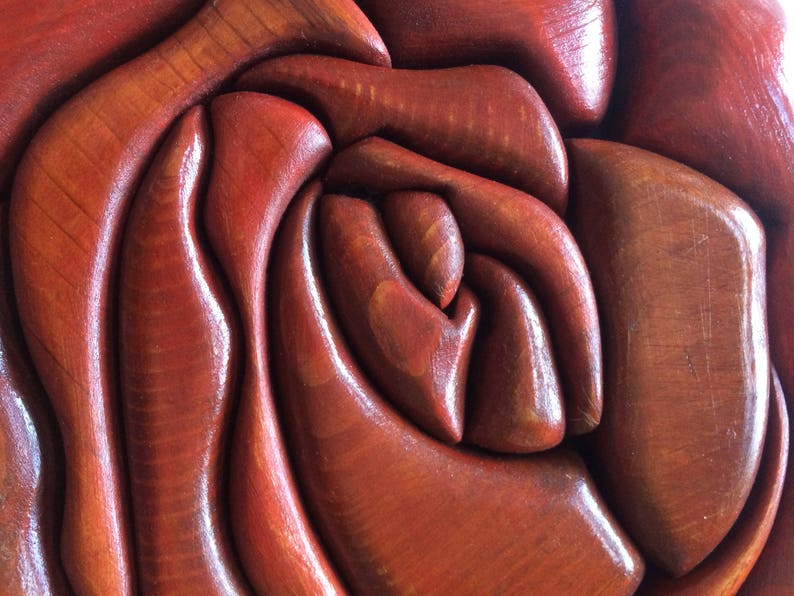 Rose II, Intarsia - Etsy