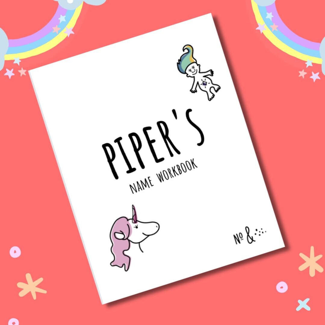 Custom Digital Name Writing Activity Book - Etsy