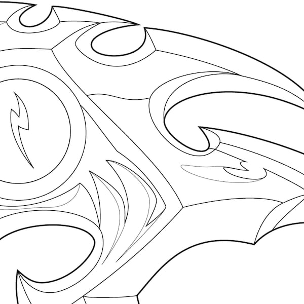 Scythe Template - Etsy