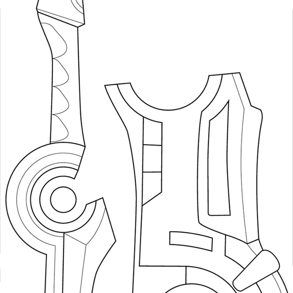 Odyssey Yasuo Sword - Prop Blueprint (league of Legends) - Etsy