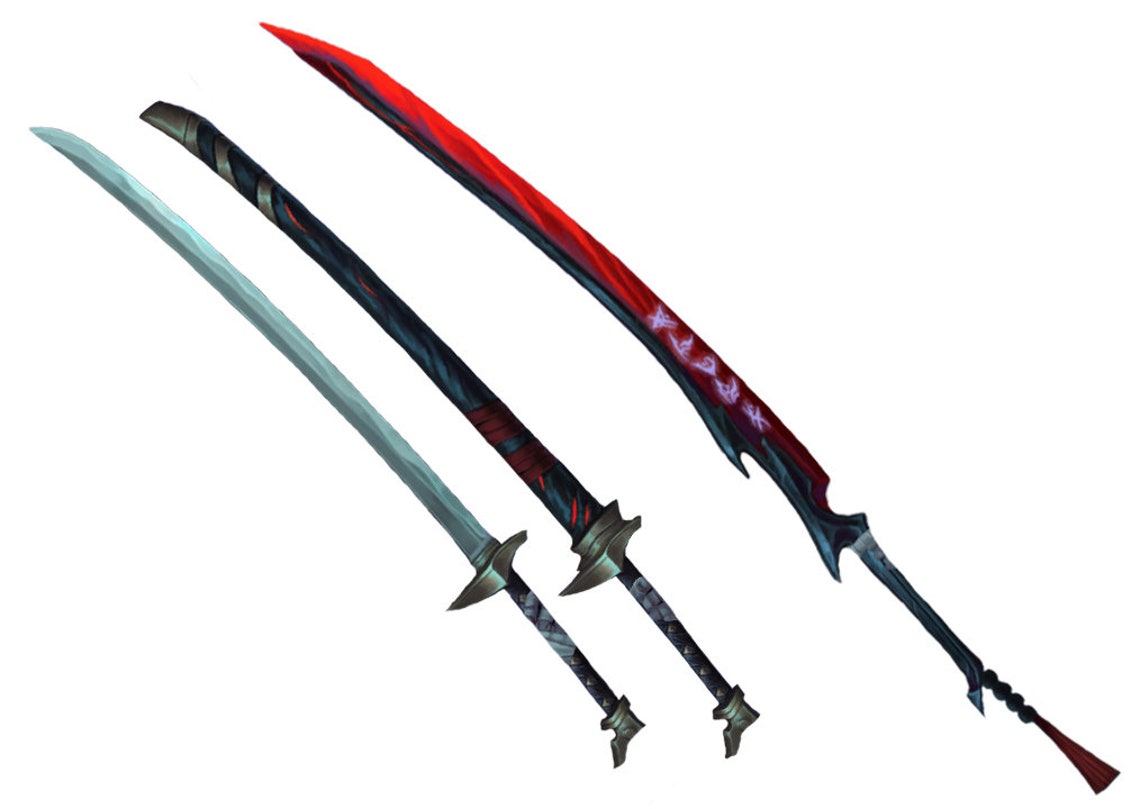 Yone Katanas and Sheath Prop Blueprint league of Legends - Etsy Australia