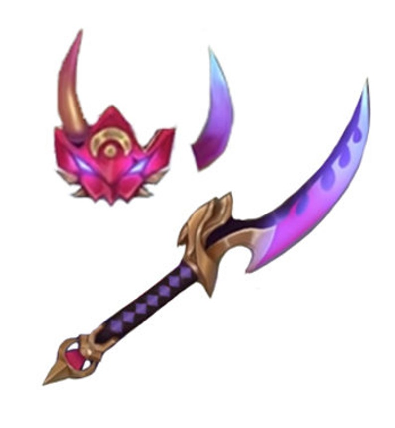 Blood Moon Katarina Dagger and Mask Prop Blueprint league - Etsy