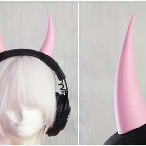 Long Devil Horns - 14 Colours - Headset Accessories - Etsy