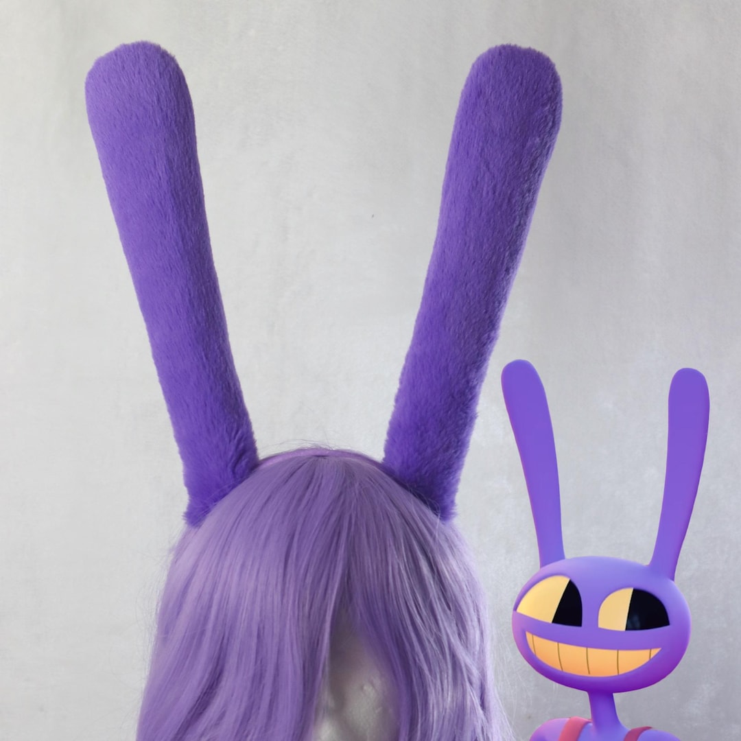 Jax Cosplay Ears - the Amazing Digital Circus - Purple Bunny Ears - Etsy