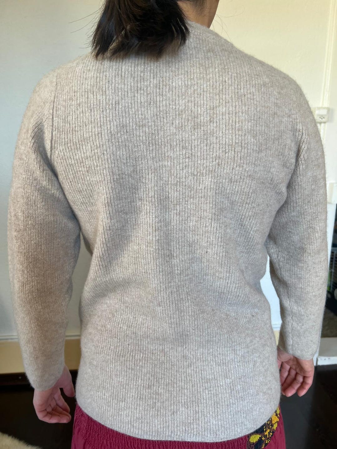 100% Yak Wool Jacket Jumper With Zipping, Undyed, Organic Mongolian ...